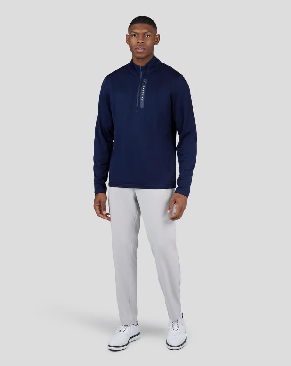 Castore Mens Soft Shell Tech Half Zip Pullover - Midnight Navy