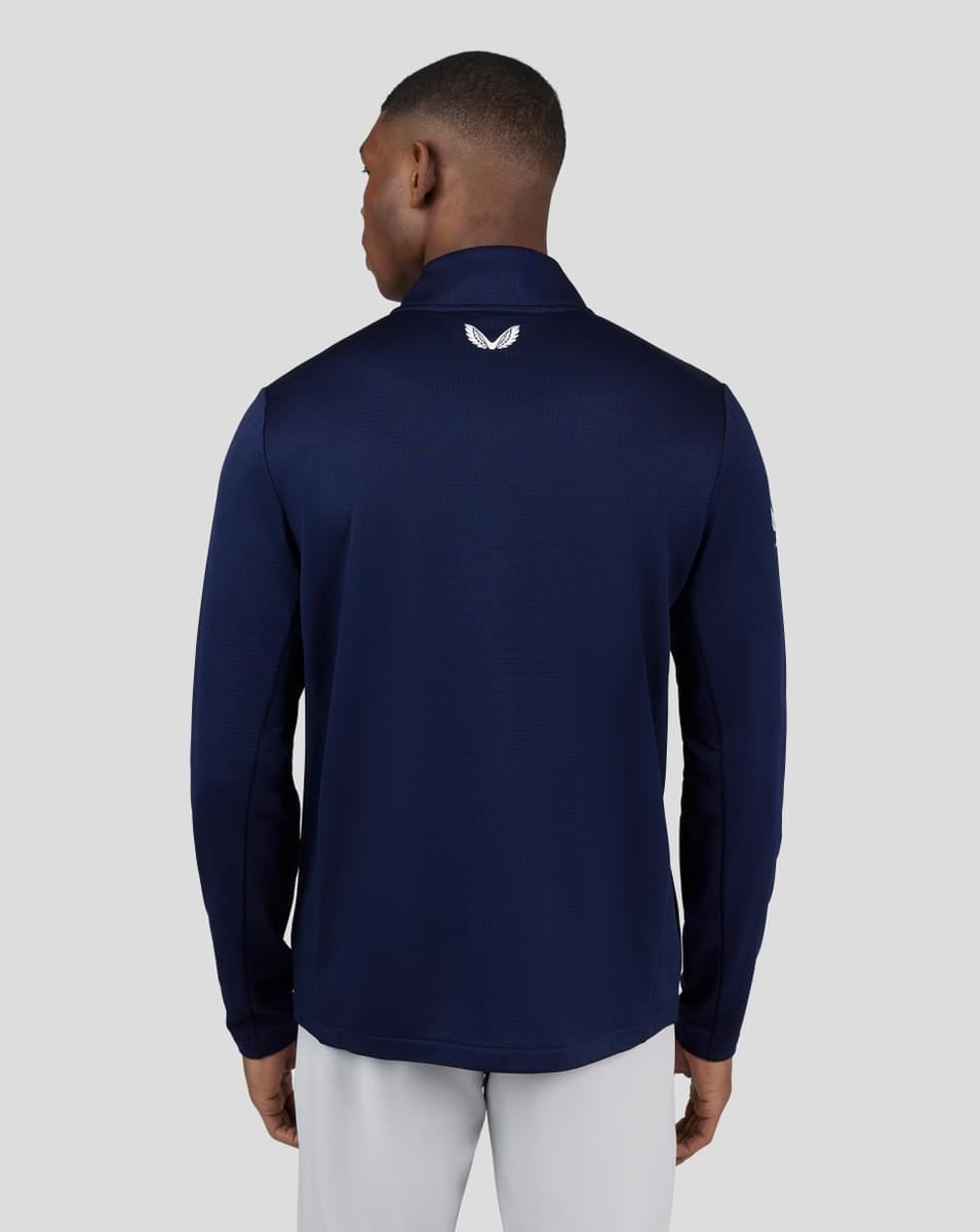 Castore Mens Soft Shell Tech Half Zip Pullover - Midnight Navy